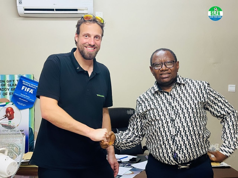 “SLFA Academy Pitch and four others are set to turn green-“ Mark ...